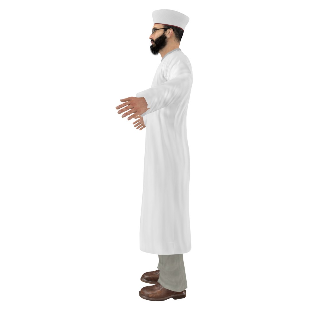 3D Model Muslim Priest - TurboSquid 1279410