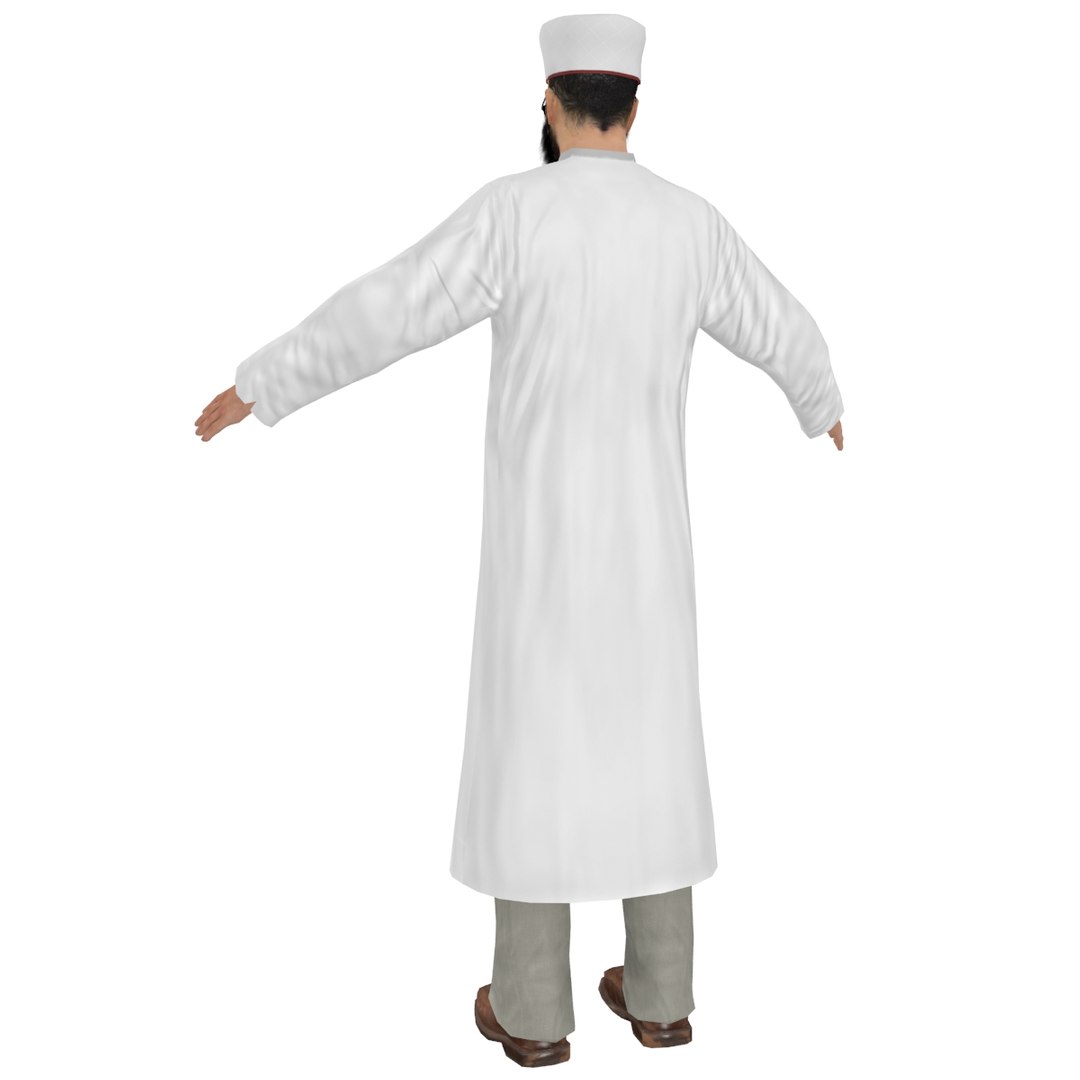 3D Model Muslim Priest - TurboSquid 1279410