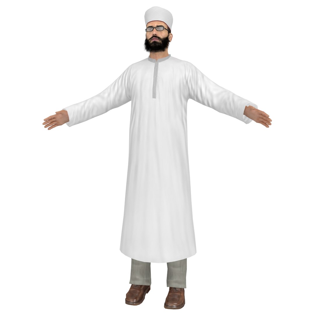 3D Model Muslim Priest - TurboSquid 1279410