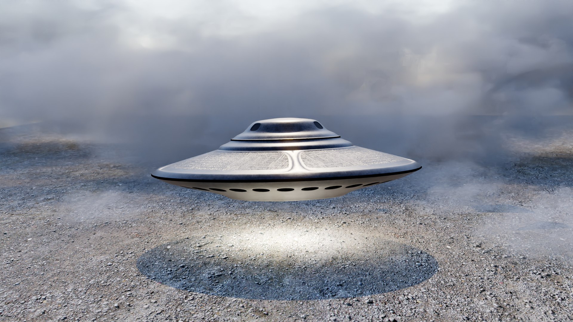 3D Model UFO FLYING SAUCER - TurboSquid 2064794
