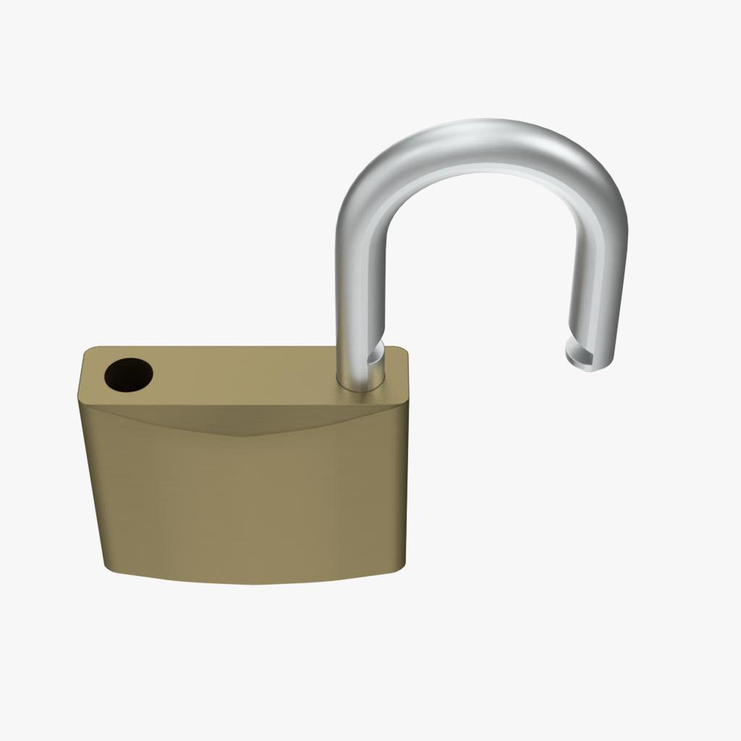 Openable Padlock Lock 3D Model - TurboSquid 1414980