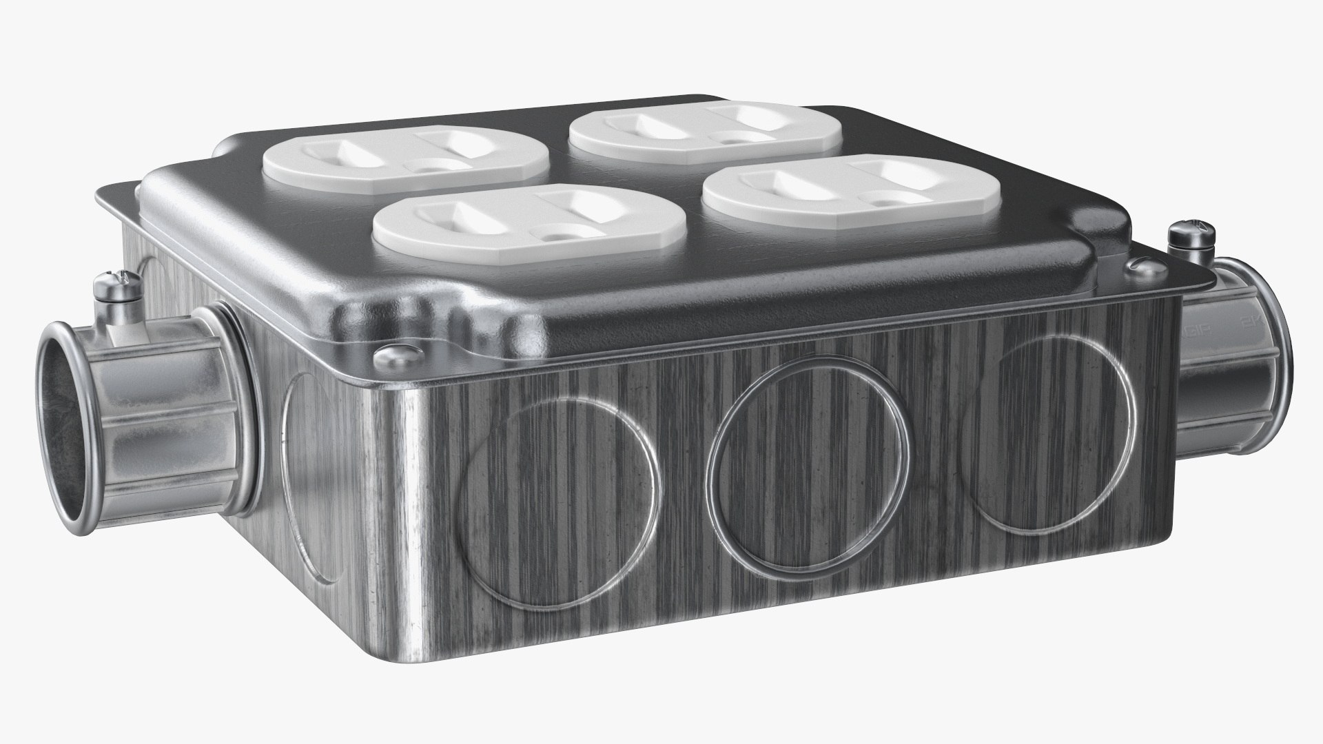 Junction Box With Sockets 3D Model - TurboSquid 2348783