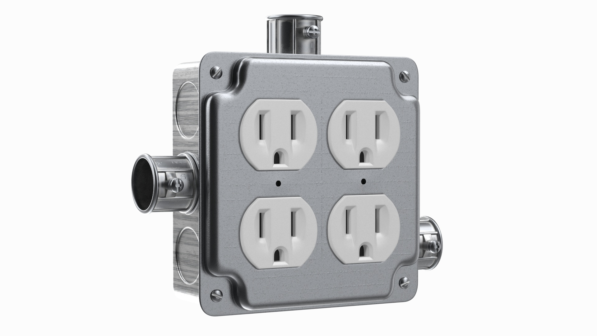 Junction Box With Sockets 3D Model - TurboSquid 2348783