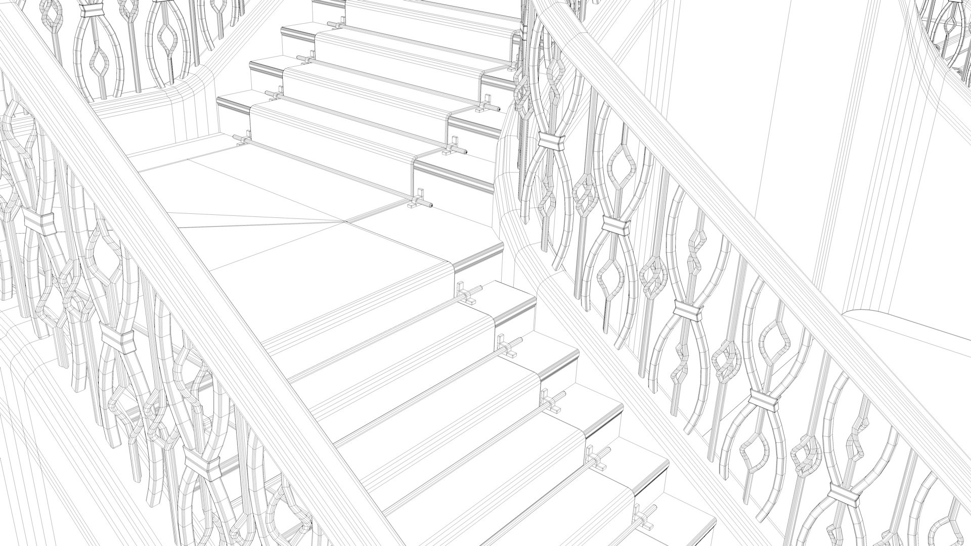 Palace Staircase 3D - TurboSquid 1960636