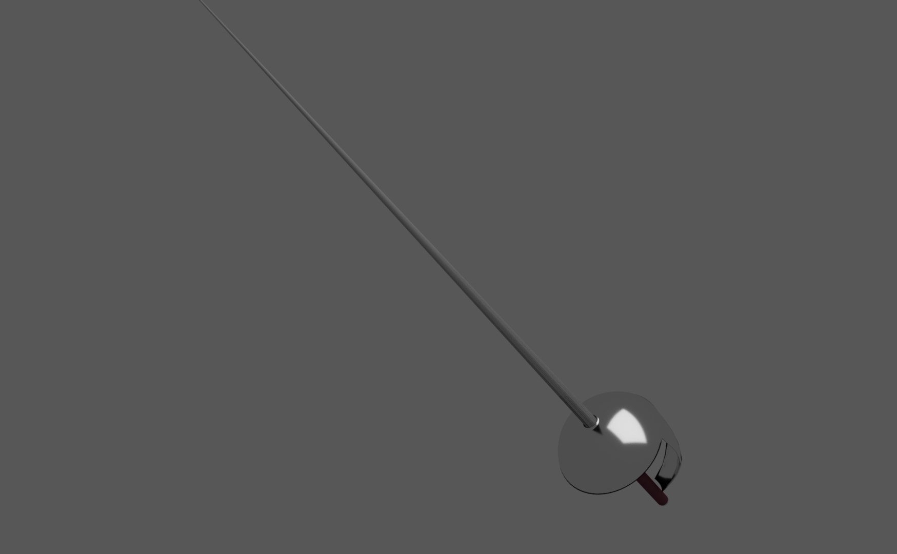 3D Model Elegant Fencing Sword - TurboSquid 1294146