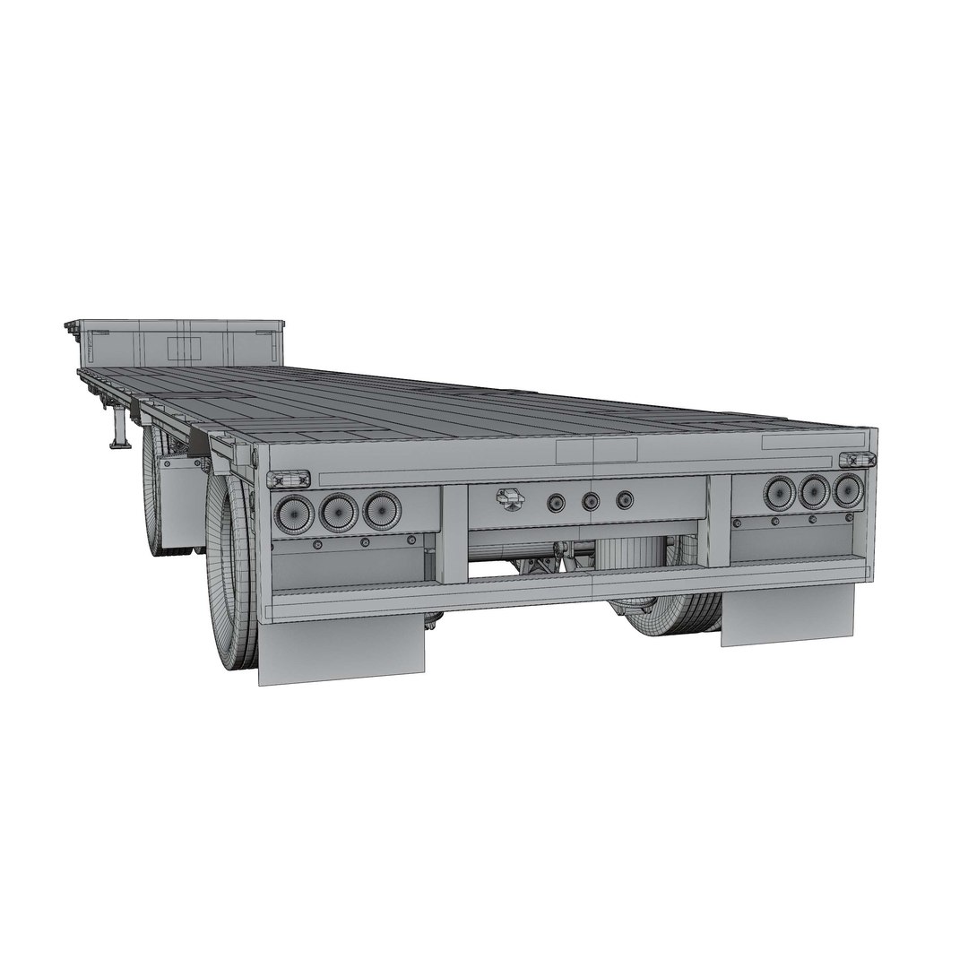 3D Wade 53FT StepDeck - TurboSquid 1973247