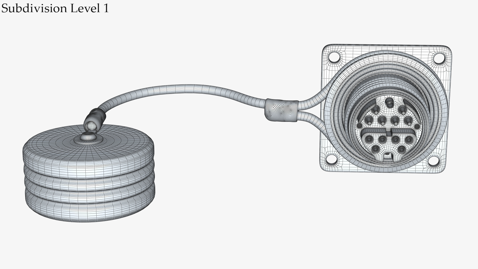 3D Fiber Optic Connector Type 1 - TurboSquid 2056569