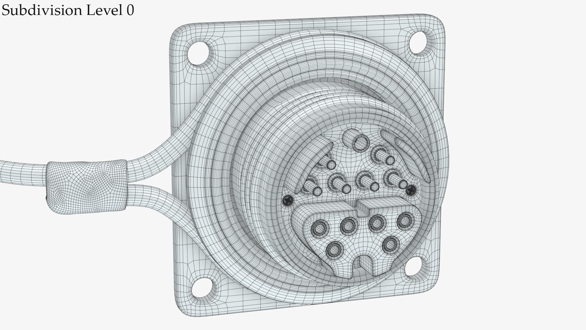 3D Fiber Optic Connector Type 1 - TurboSquid 2056569
