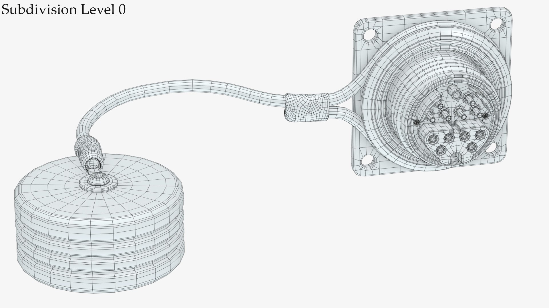3D Fiber Optic Connector Type 1 - TurboSquid 2056569