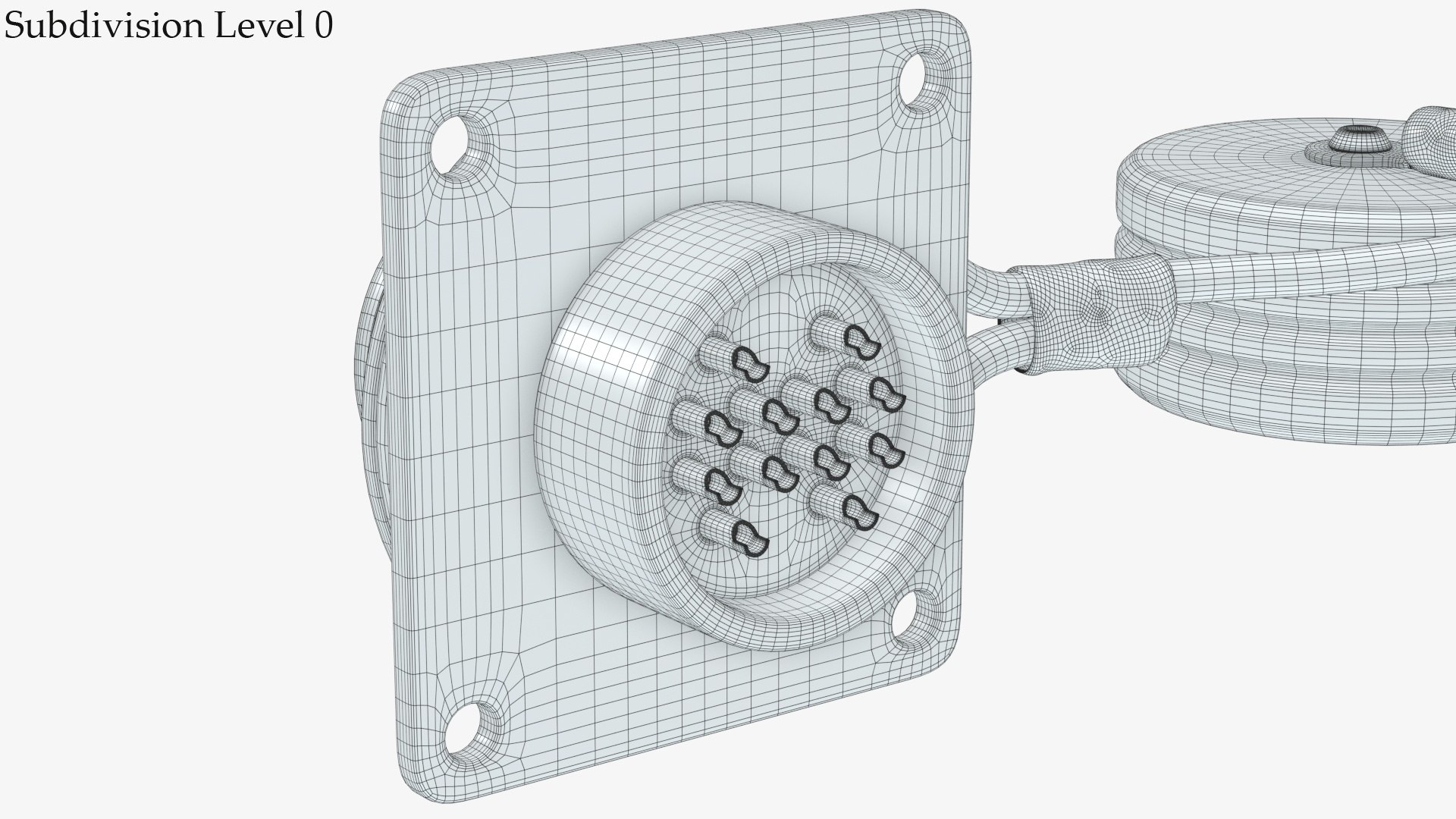 3D Fiber Optic Connector Type 1 - TurboSquid 2056569