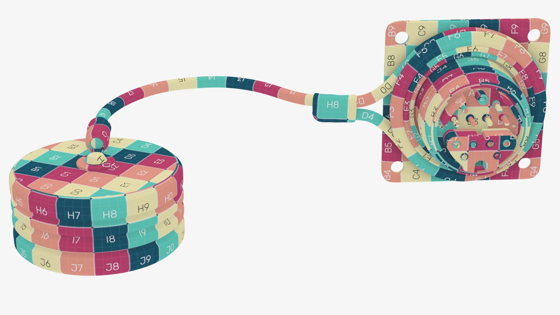 3D Fiber Optic Connector Type 1 - TurboSquid 2056569