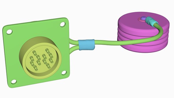 modelo 3d Conector de fibra óptica tipo 1 - TurboSquid 2056569
