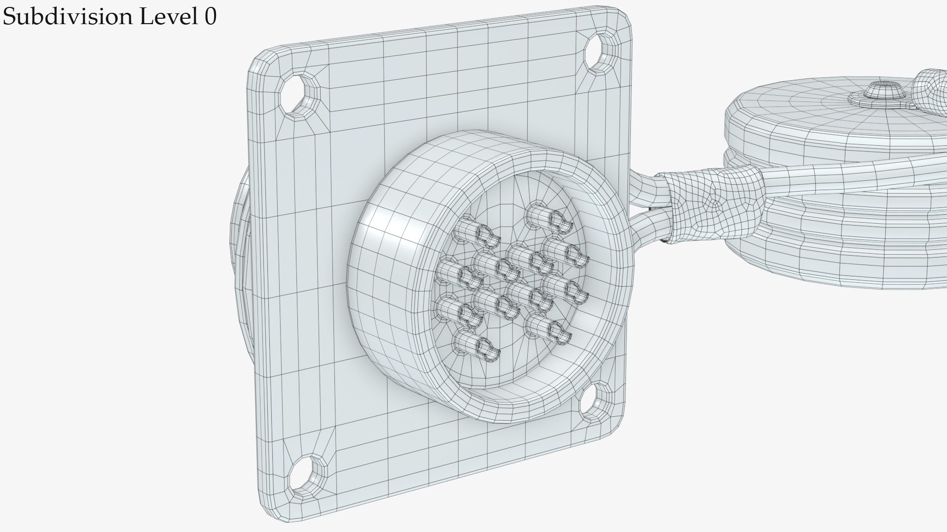 3D Fiber Optic Connector Type 1 - TurboSquid 2056569