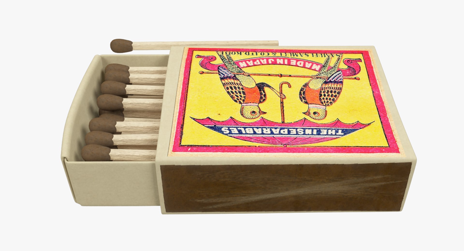 3D Matchbox Box Match - TurboSquid 1375250