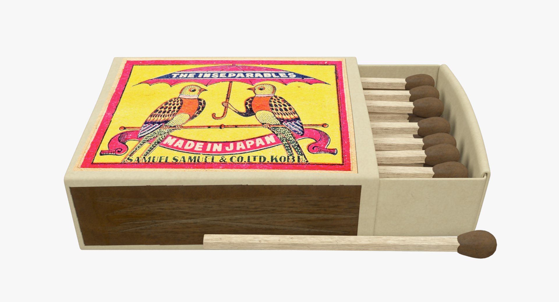 3D Matchbox Box Match - TurboSquid 1375250