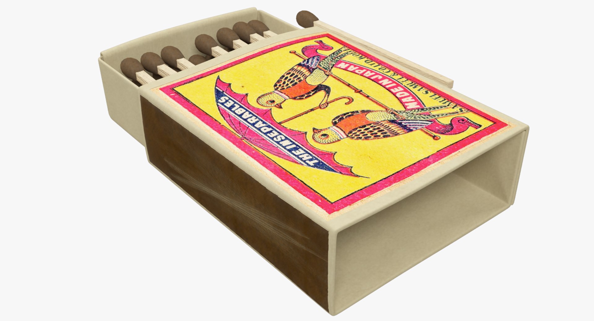 3D Matchbox Box Match - TurboSquid 1375250
