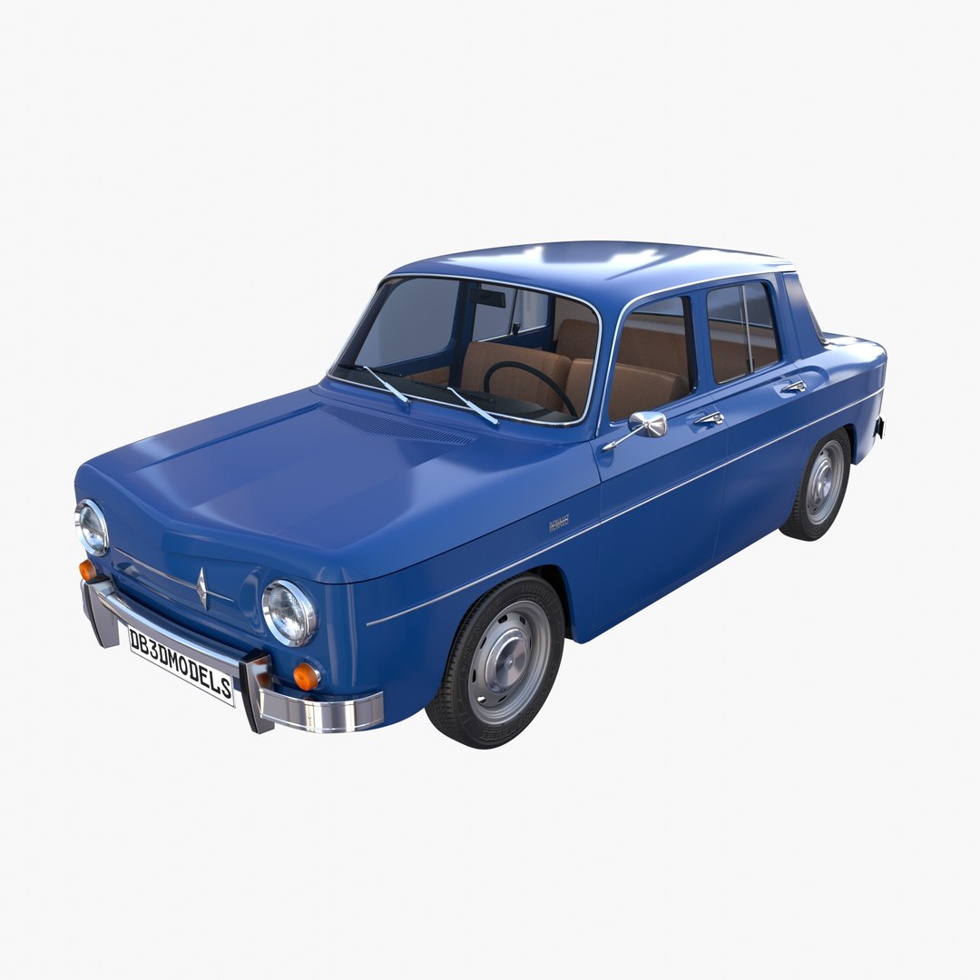 3D Renault 8 Interior Car Details - TurboSquid 1626834