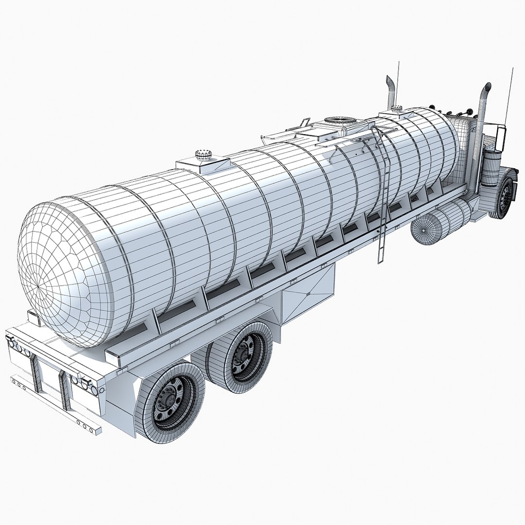 tanker truck 3d model