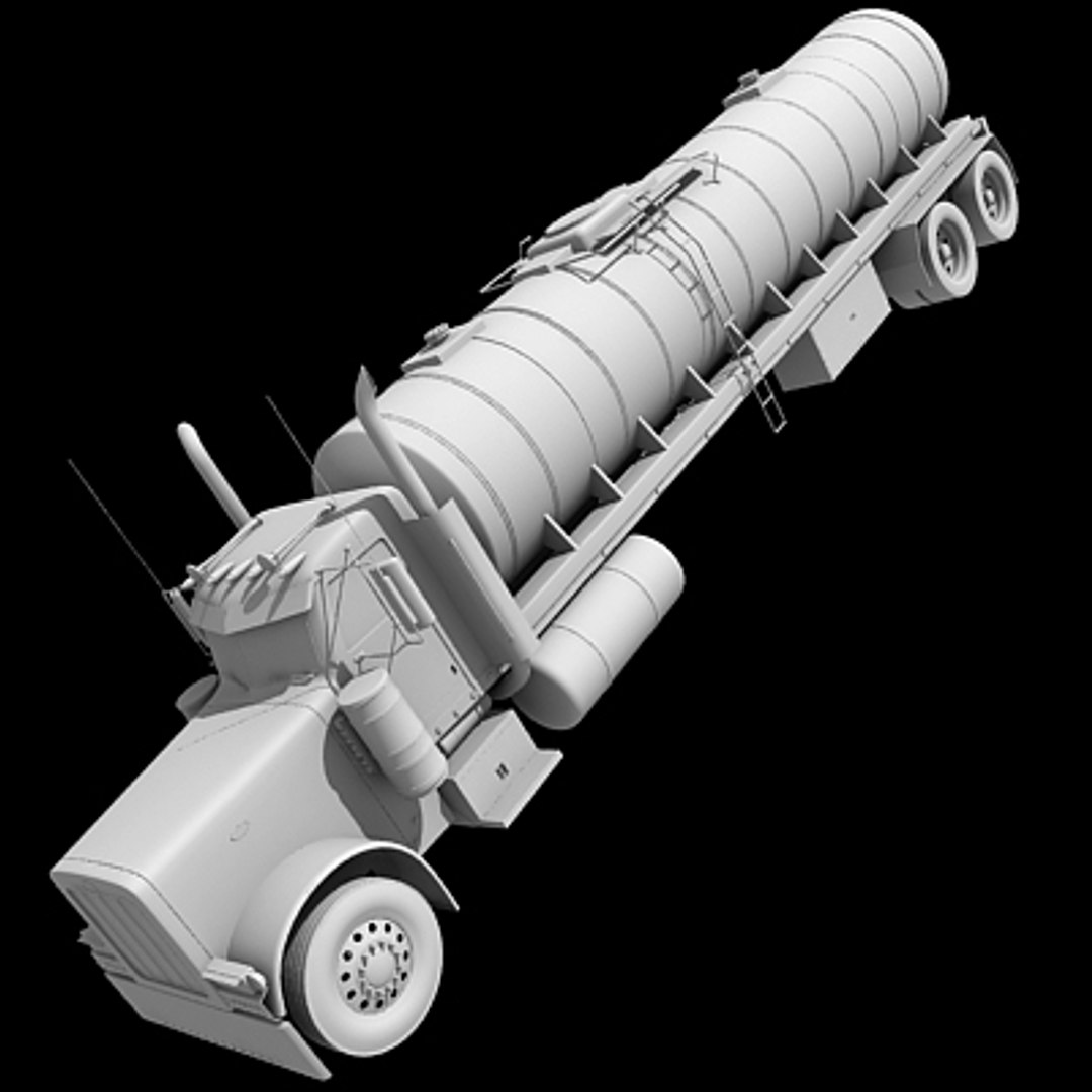 tanker truck 3d model