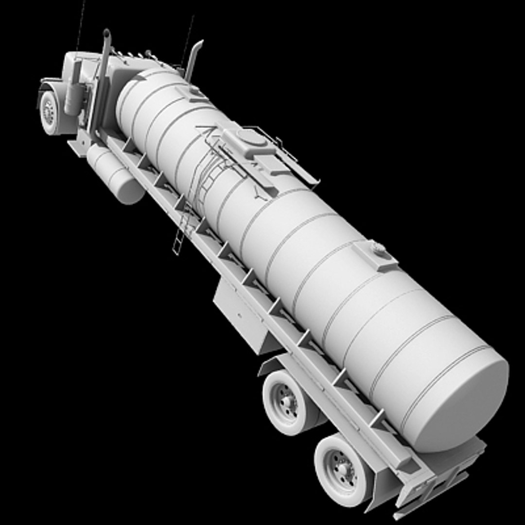 tanker truck 3d model