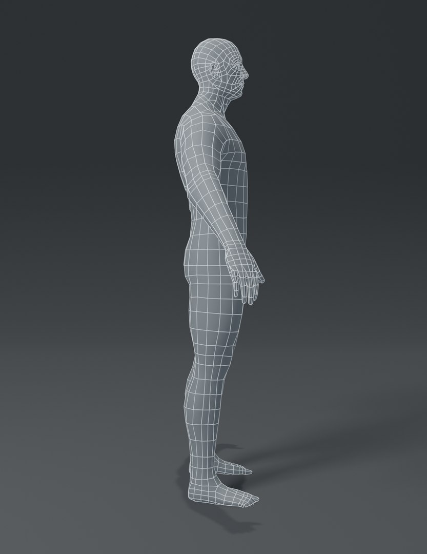 Male Body Base Mesh 3D Model - TurboSquid 1515260