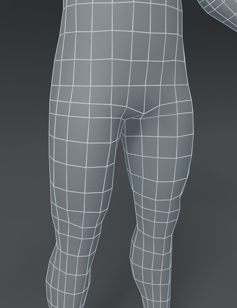 Male Body Base Mesh 3D Model - TurboSquid 1515260