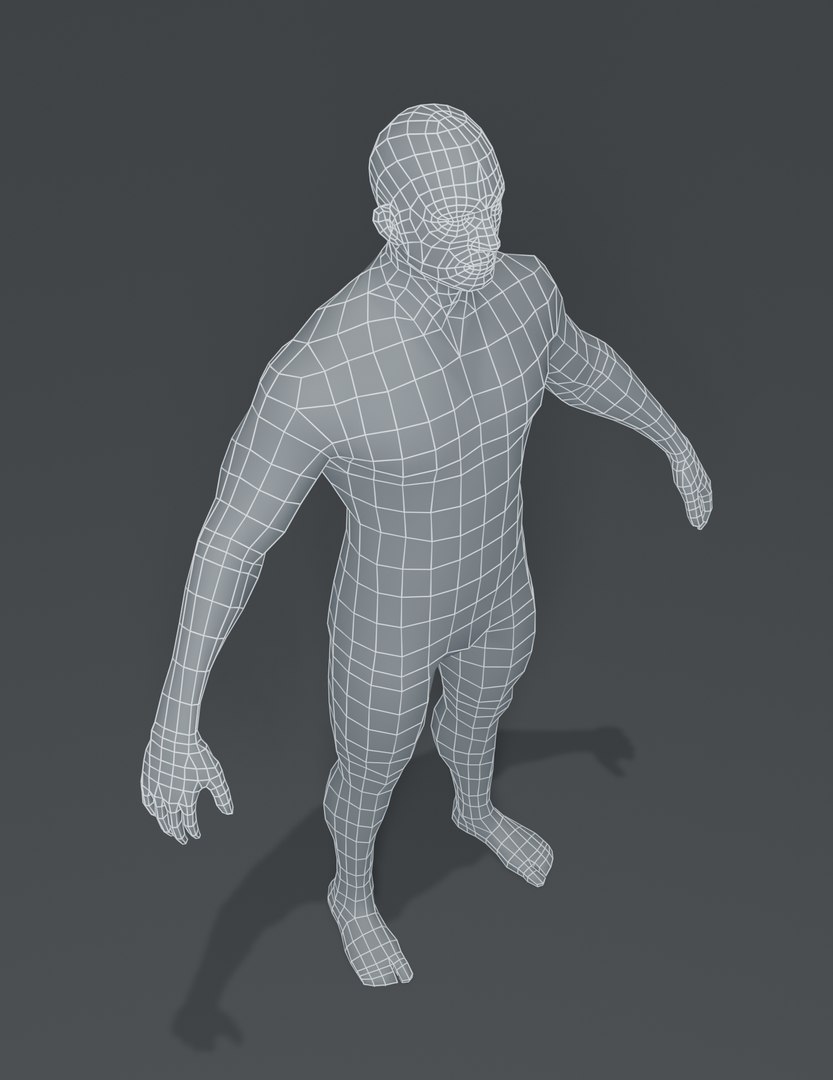 Male Body Base Mesh 3D Model - TurboSquid 1515260