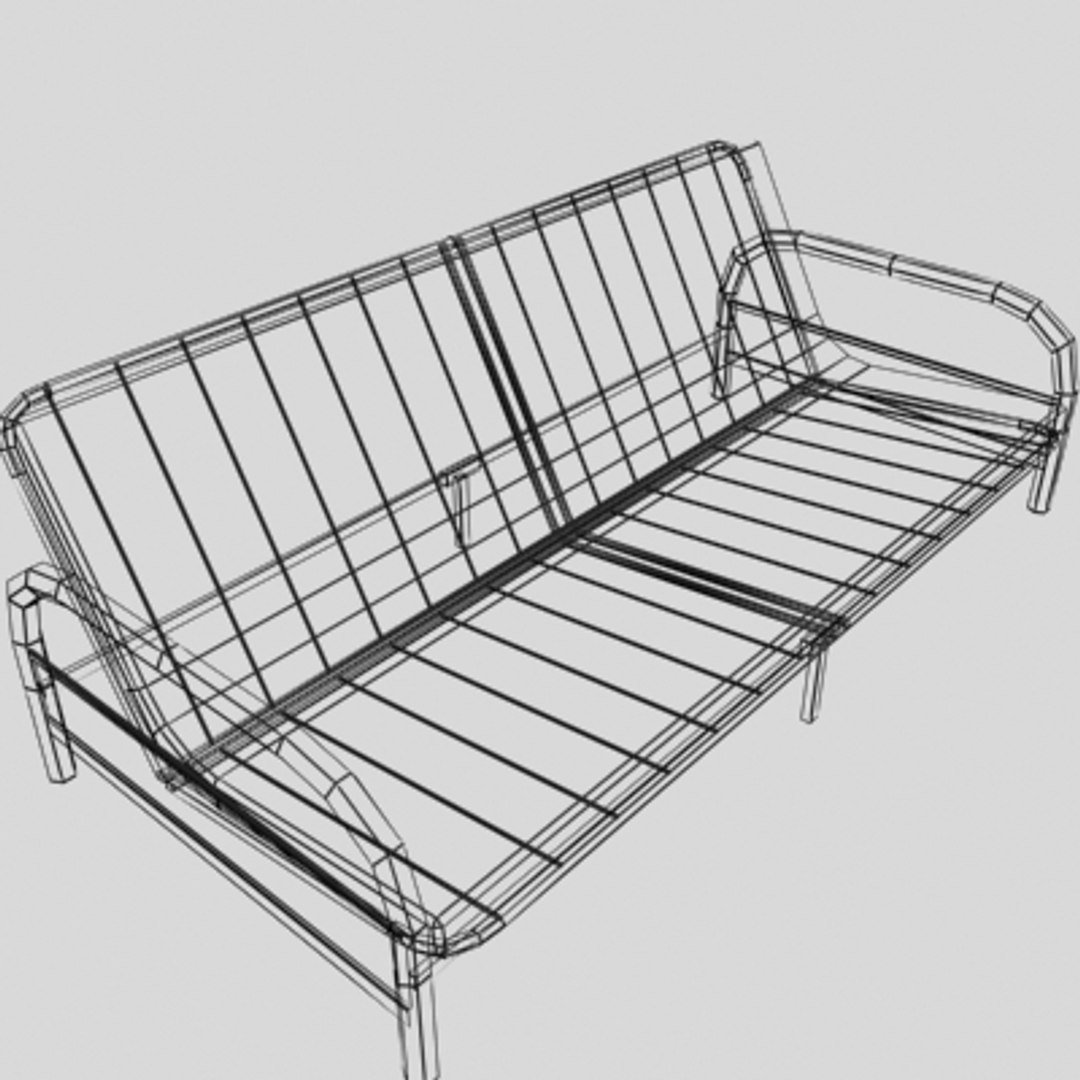 Futon Bed 3d Model