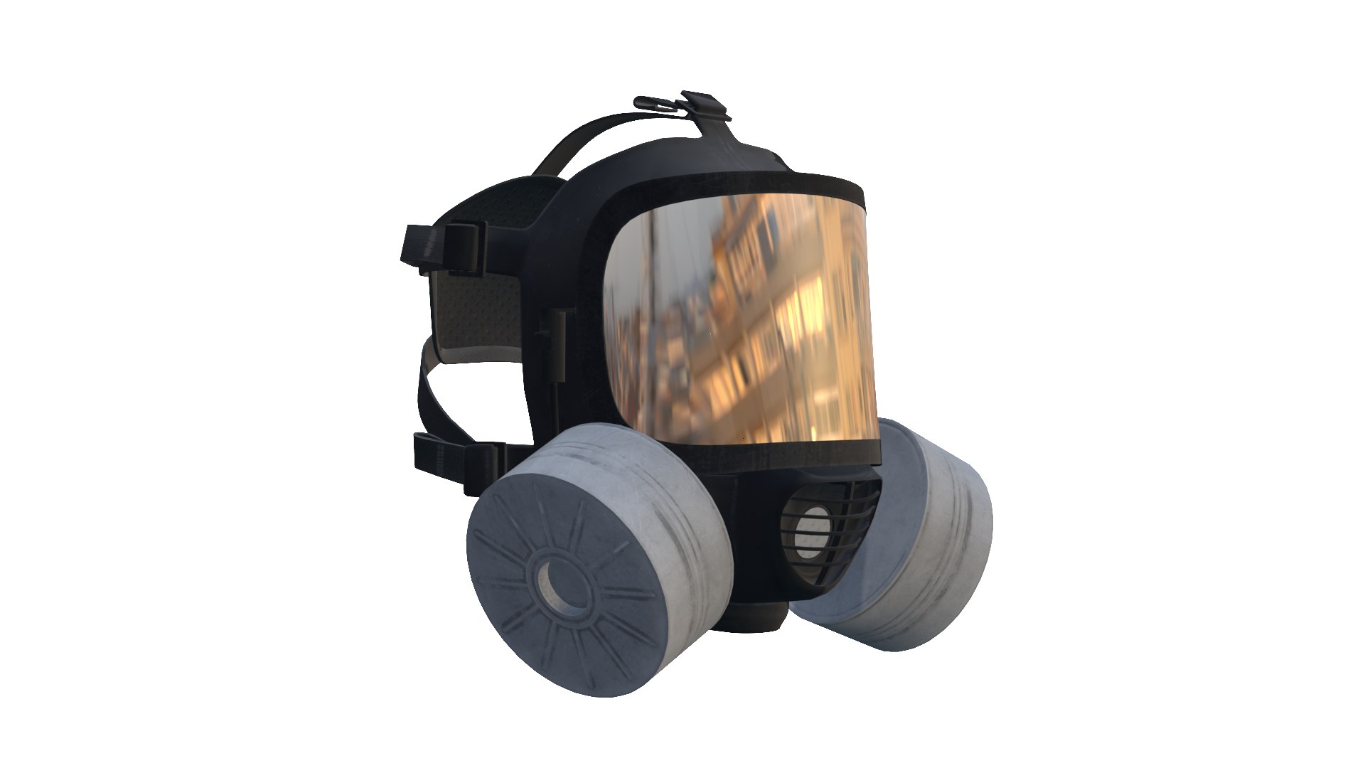 3D Gas Mask Low Poly 3D Model - TurboSquid 2336244