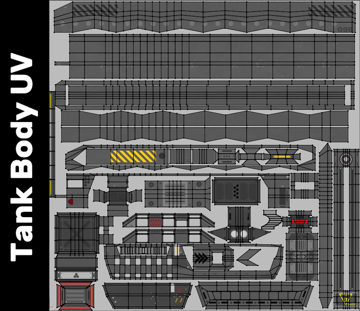 3D Sci-fi Tank Model - TurboSquid 1360343