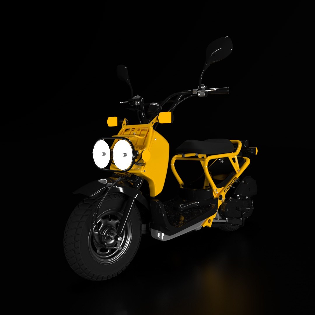 3D Model Scooter Honda NPS50 Zoomer Ruckus - TurboSquid 2374711
