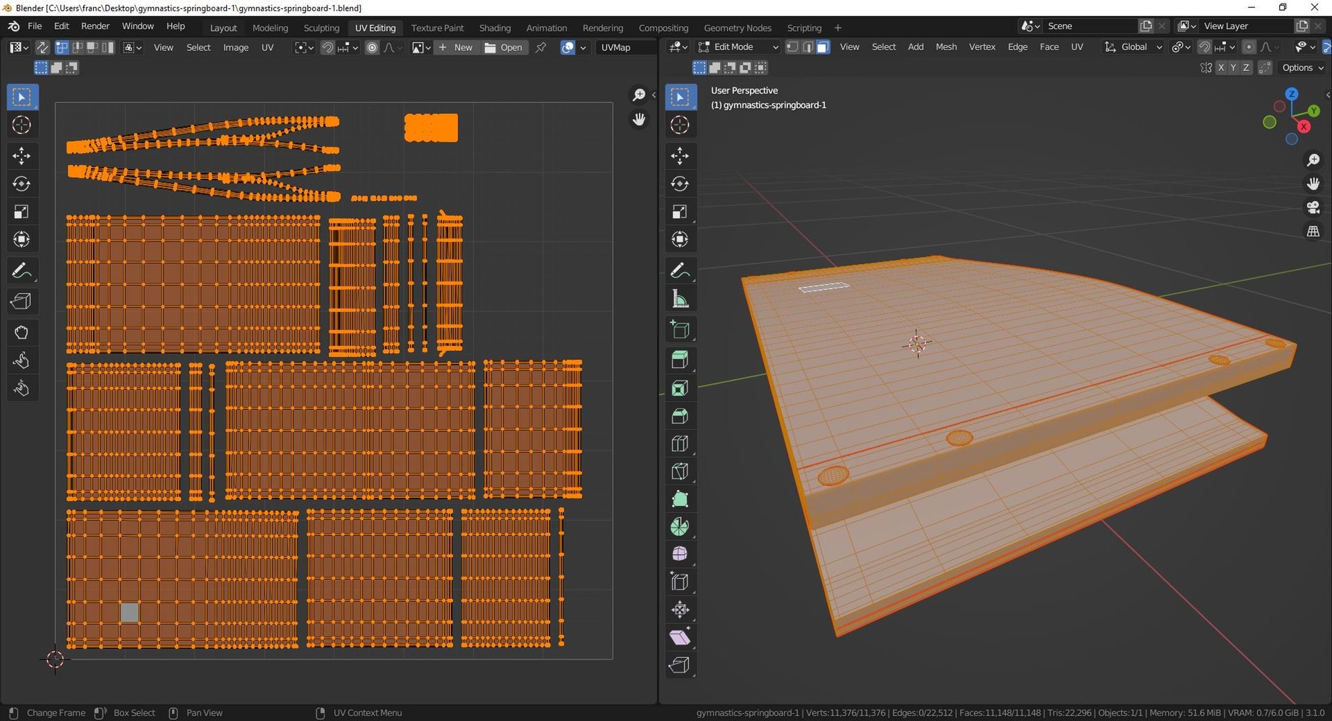 3D Gymnastics Springboard 1 - TurboSquid 1923073