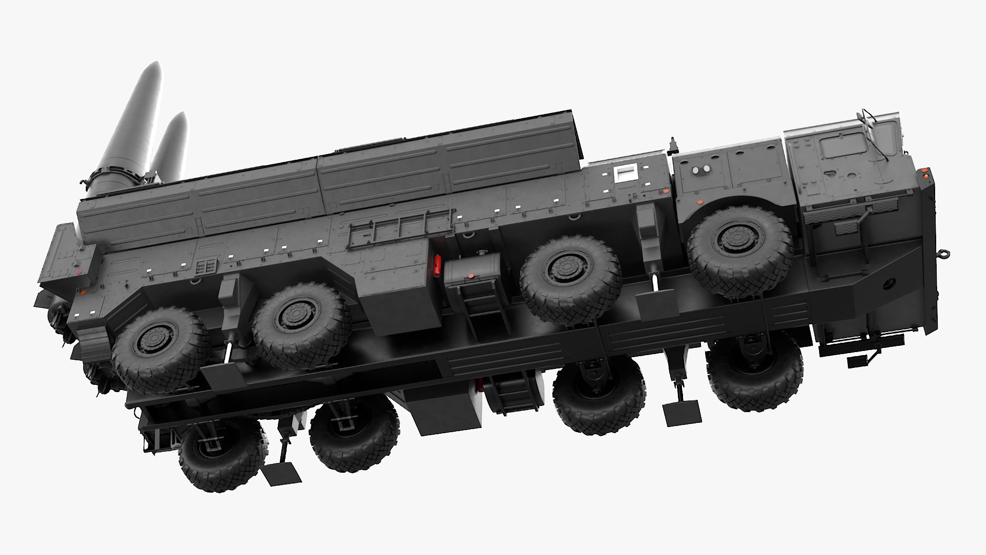 3D Model Military Missile Tactical Truck In Combat Readiness ...