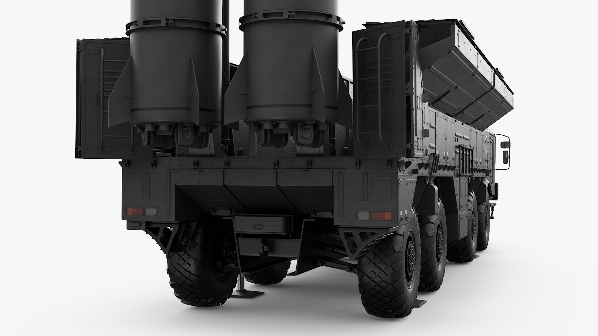 3D Model Military Missile Tactical Truck In Combat Readiness ...