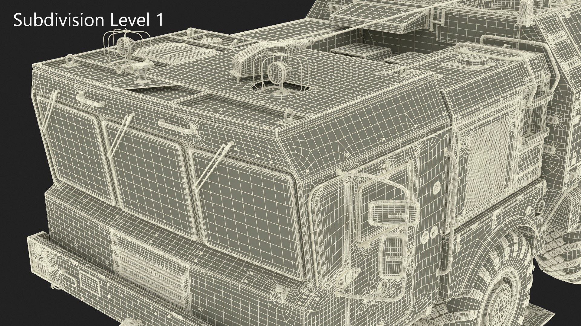 3D Model Military Missile Tactical Truck In Combat Readiness ...