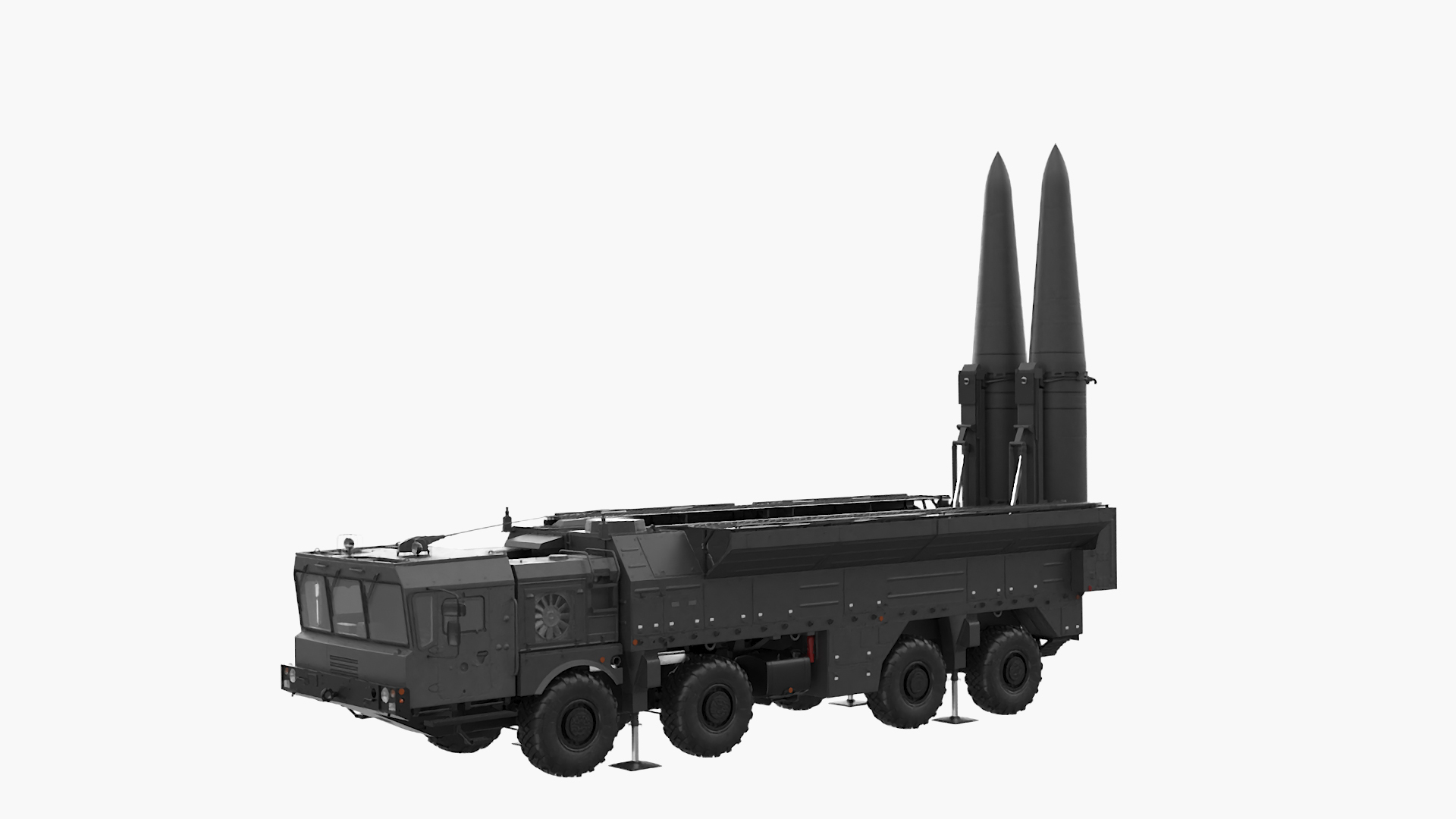 3D Model Military Missile Tactical Truck In Combat Readiness ...