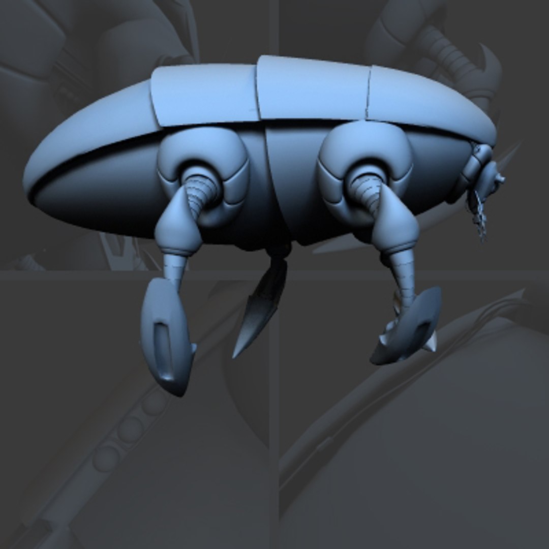 3d tiny nanite drone model