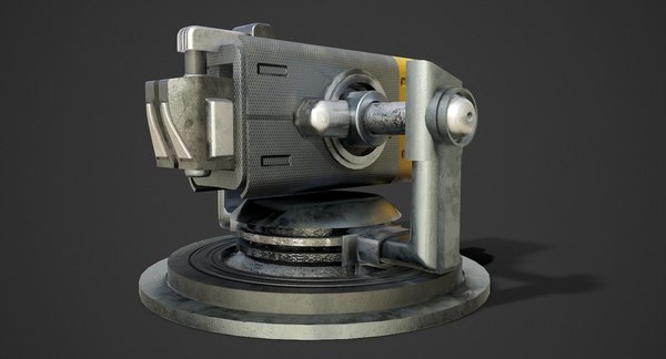 Heavy sci-fi turrets x13 3D model - TurboSquid 1407702