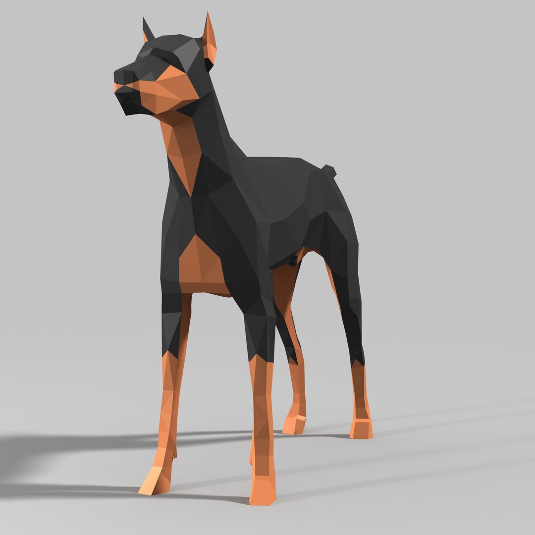 3D Doberman Model - TurboSquid 1296920