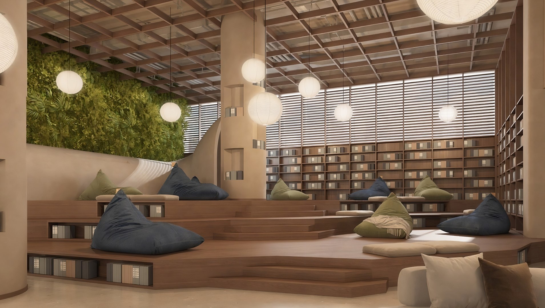 3D Modern Book Store Book Shop Interior - TurboSquid 2424385