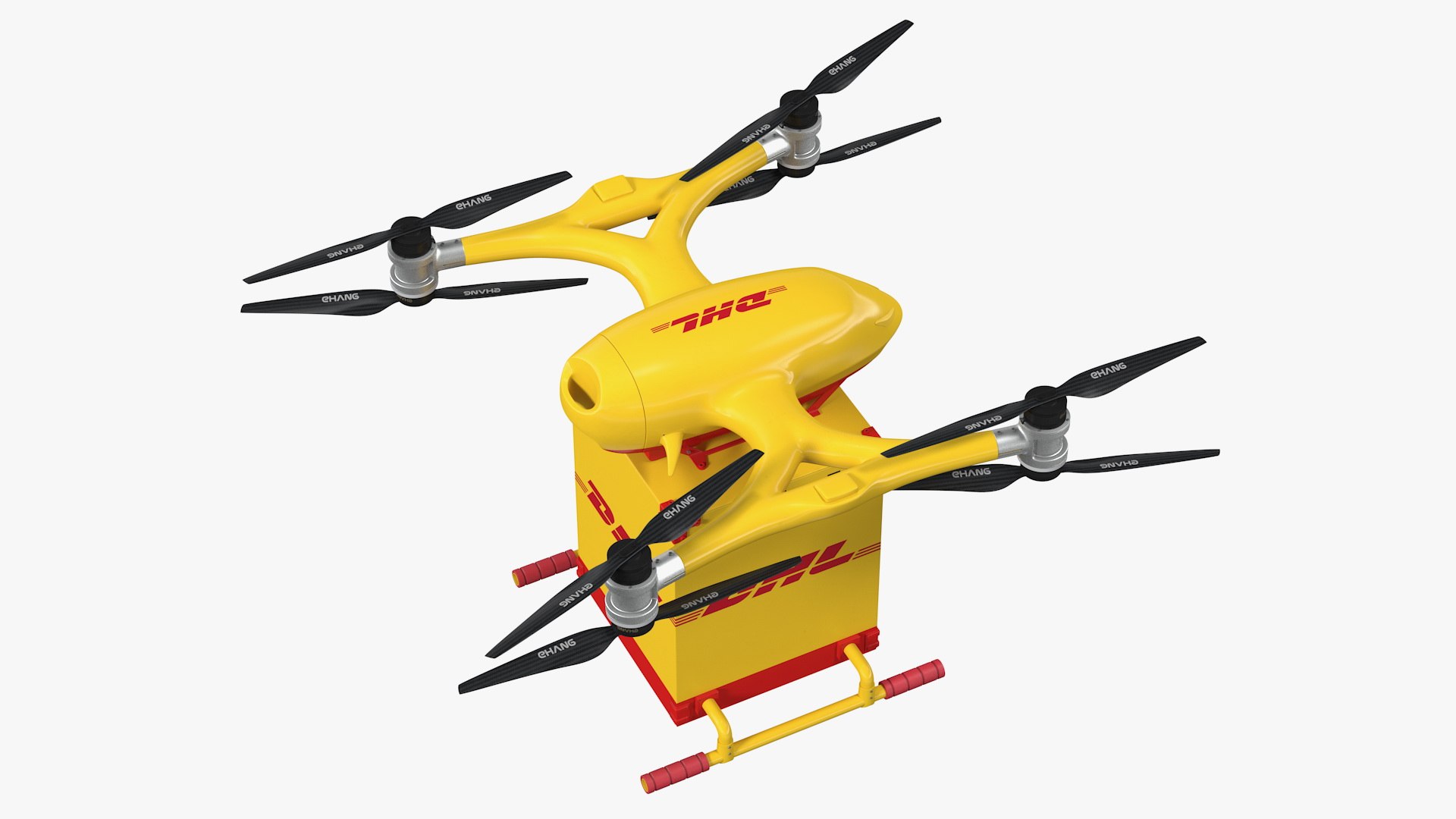 3D DHL Express Delivery Collection Model - TurboSquid 2094849