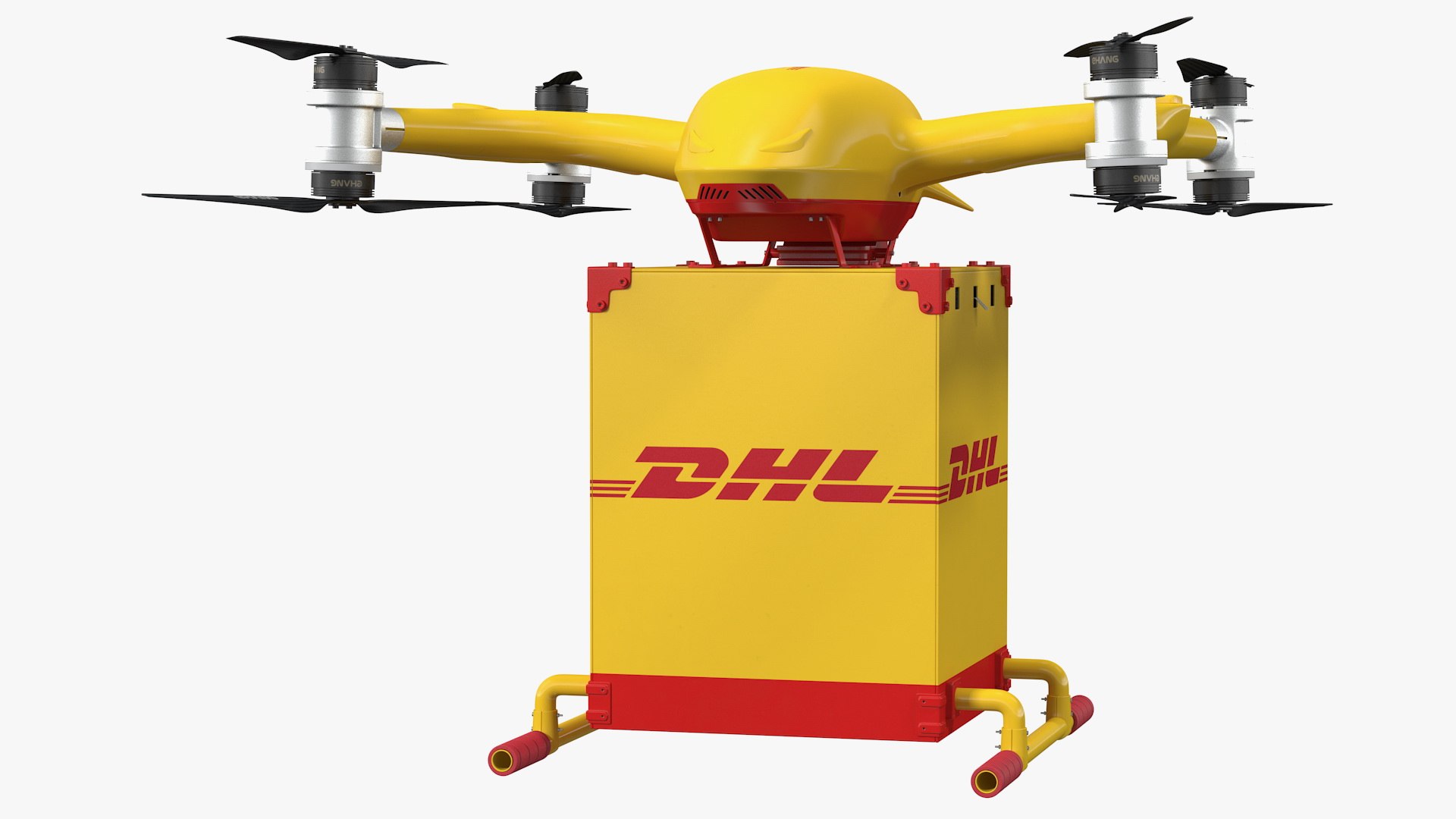 3D DHL Express Delivery Collection Model - TurboSquid 2094849