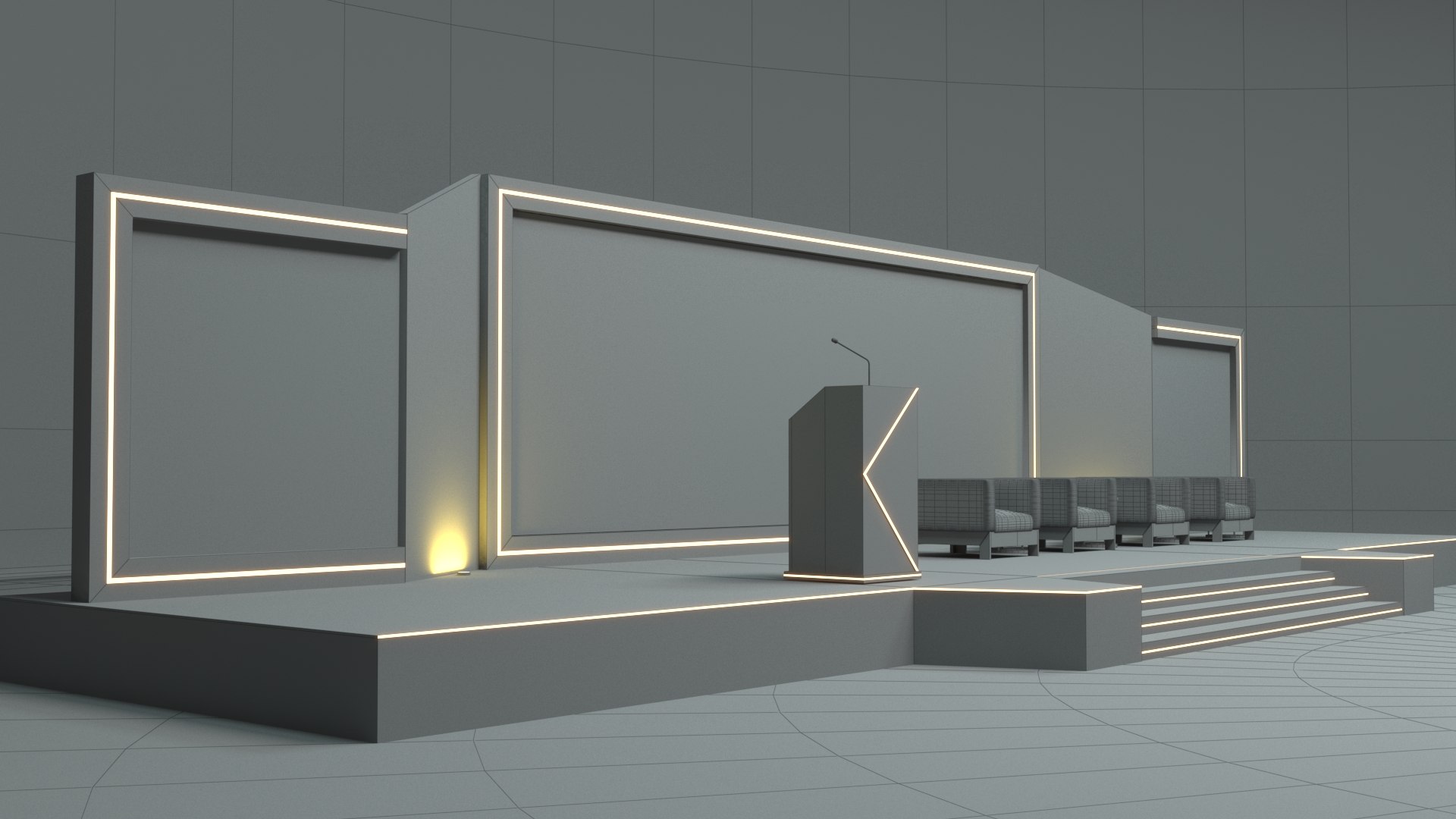 3D Event Stage - TurboSquid 2295262