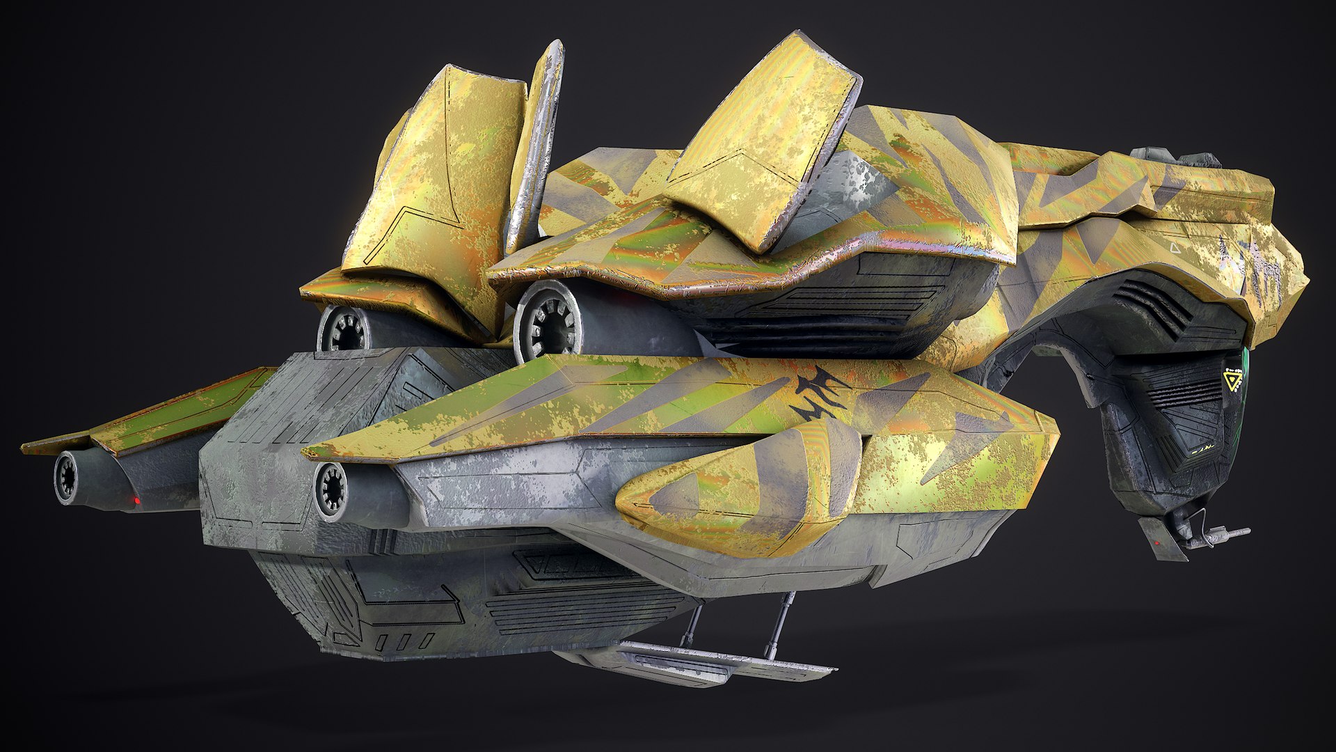 3D Spaceship Dropship - TurboSquid 1703818
