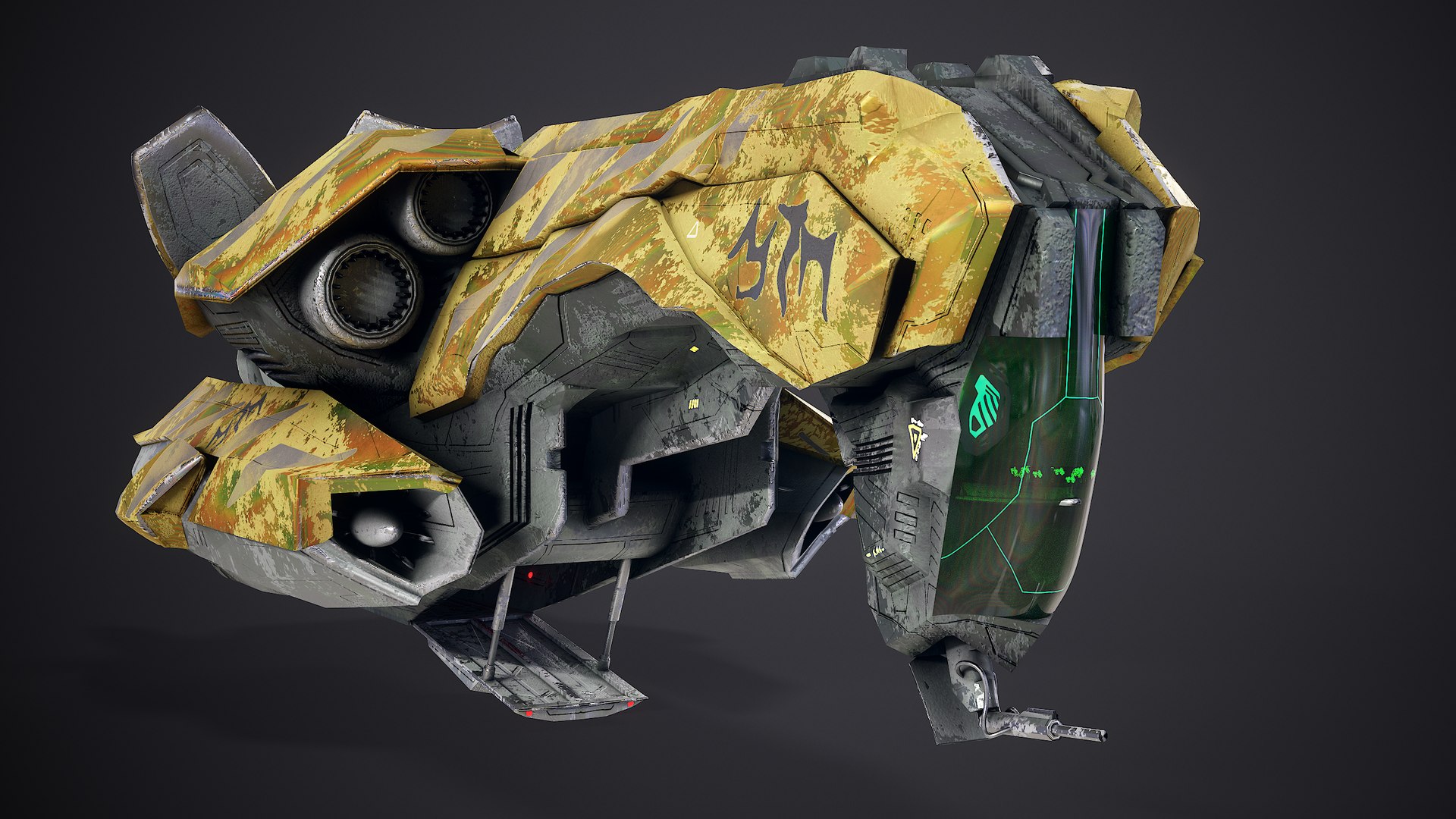 3D Spaceship Dropship - TurboSquid 1703818