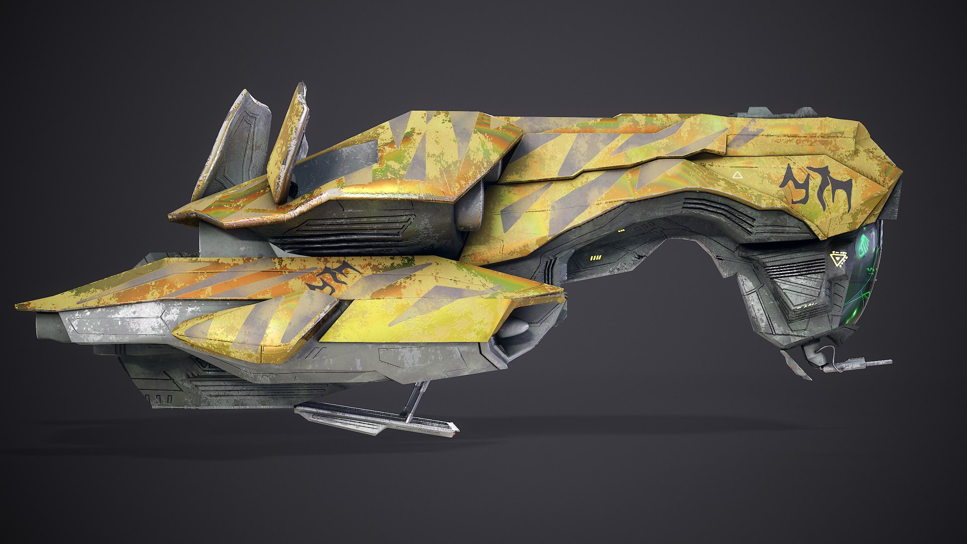 3D Spaceship Dropship - TurboSquid 1703818