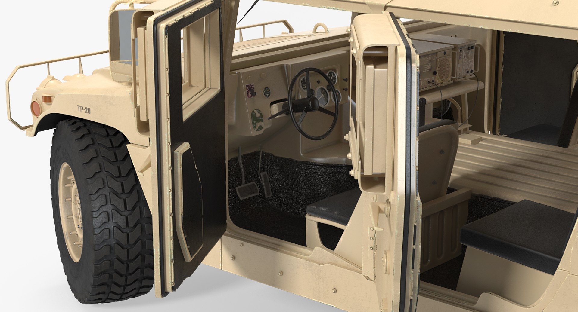 3d humvee m1151 desert