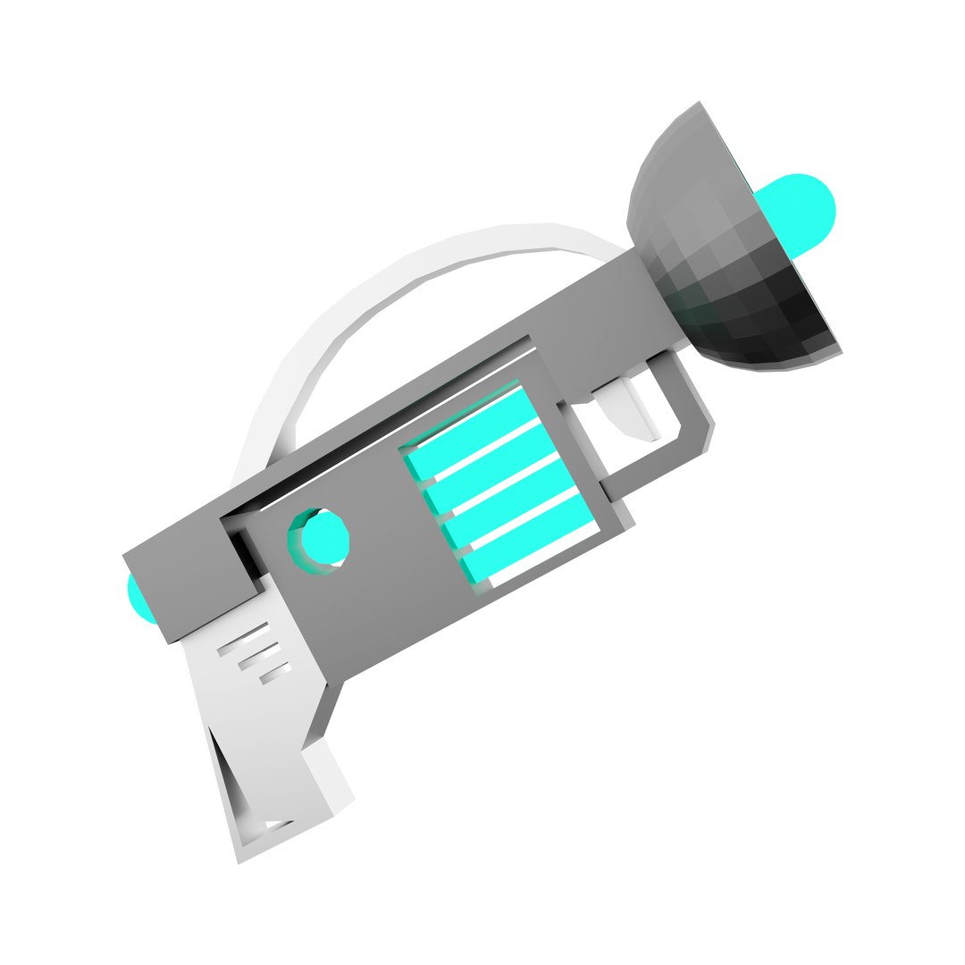 3D Ray Gun Low Poly Icon - TurboSquid 2046448