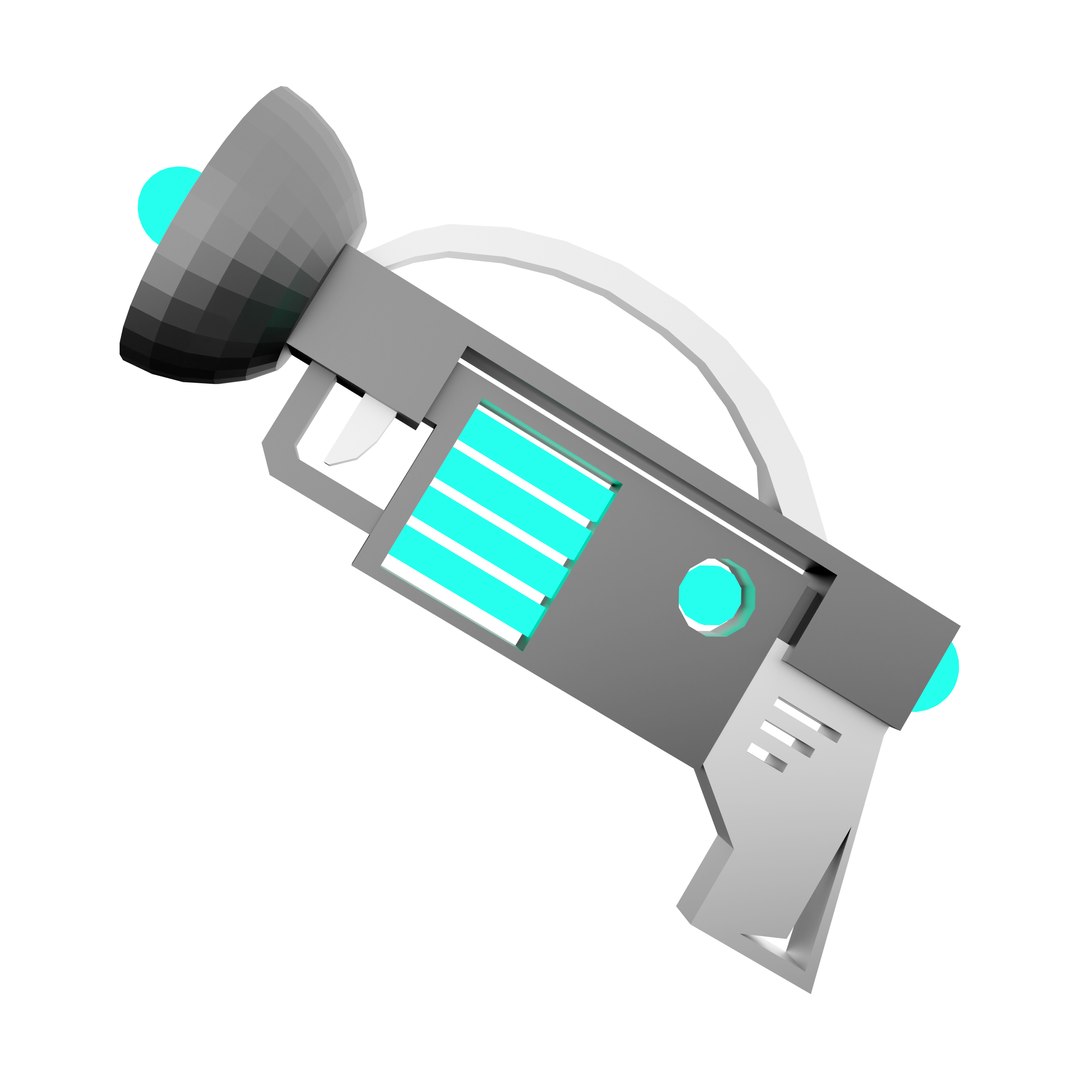 3D Ray Gun Low Poly Icon - TurboSquid 2046448