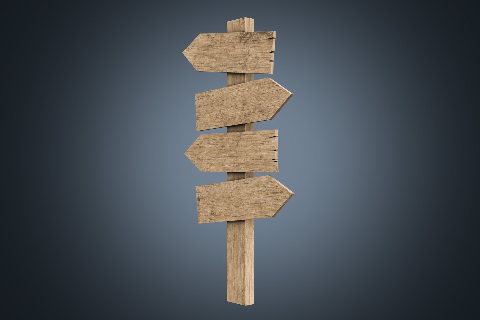 Signboards Wooden 02 Low-poly 3D Model 3D Model - TurboSquid 2243217
